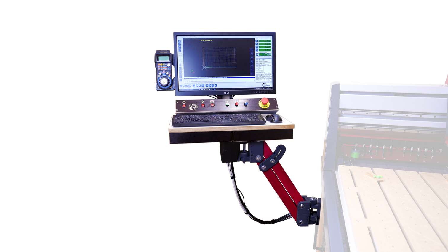Height adjustable computer arm plans/dimensions – Marius Hornberger Engineering
